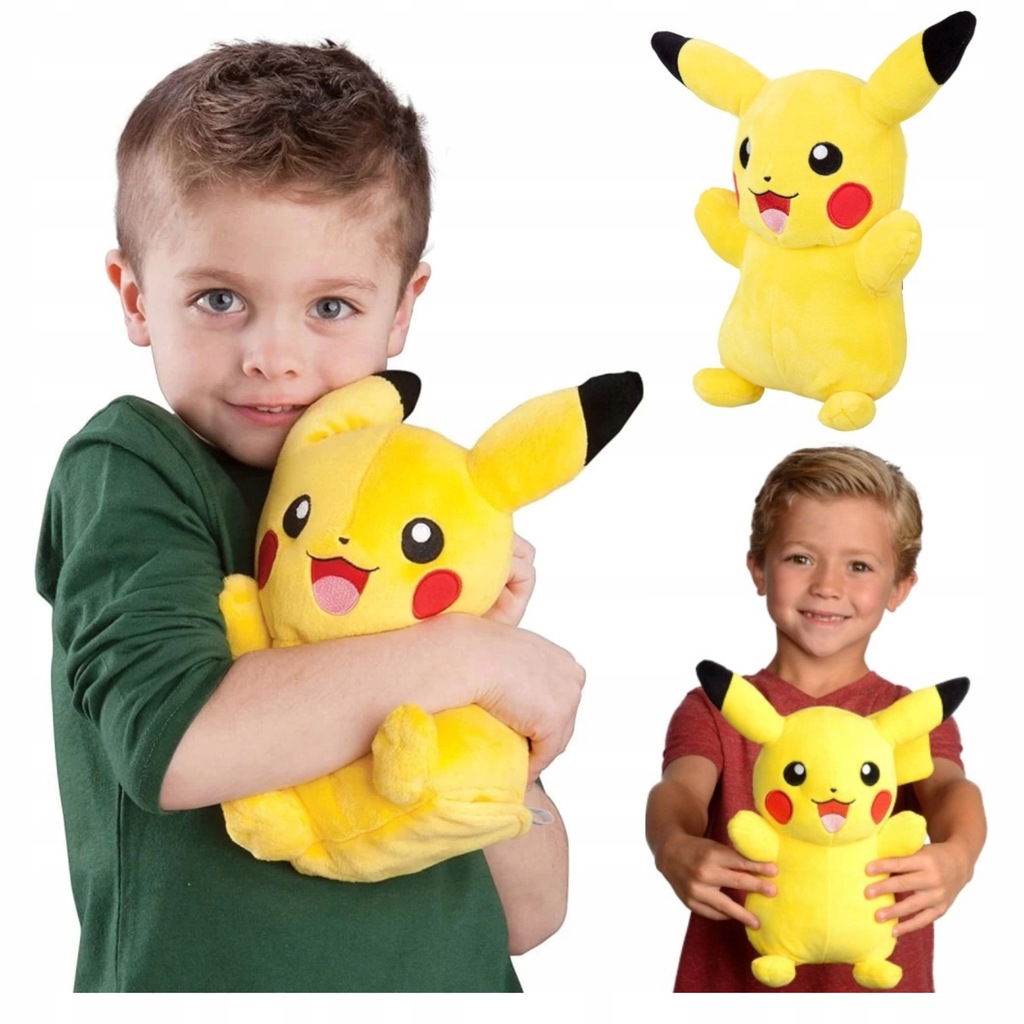 PLUSZAK MASKOTKA Pokemon Pikachu ZABAWKA PLUSZOWA PRZYTULANKA MIŚ ...