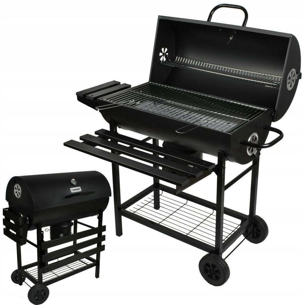 Grill ogrodowy węglowy z pokrywą BECZKA G8057 - 9043925503 - oficjalne ...