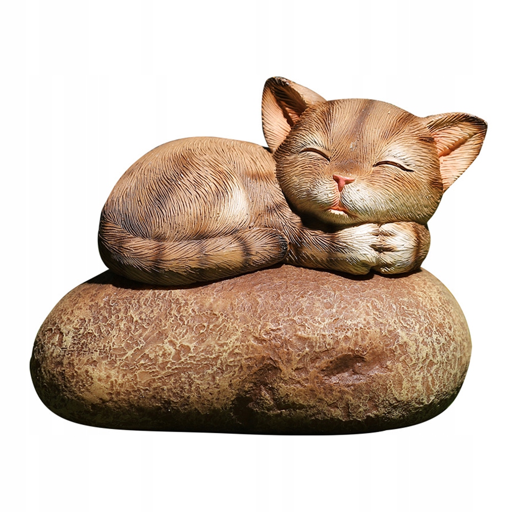 Resin Cat Sculpture Solar Cat Statue - 13176012478 - oficjalne archiwum ...