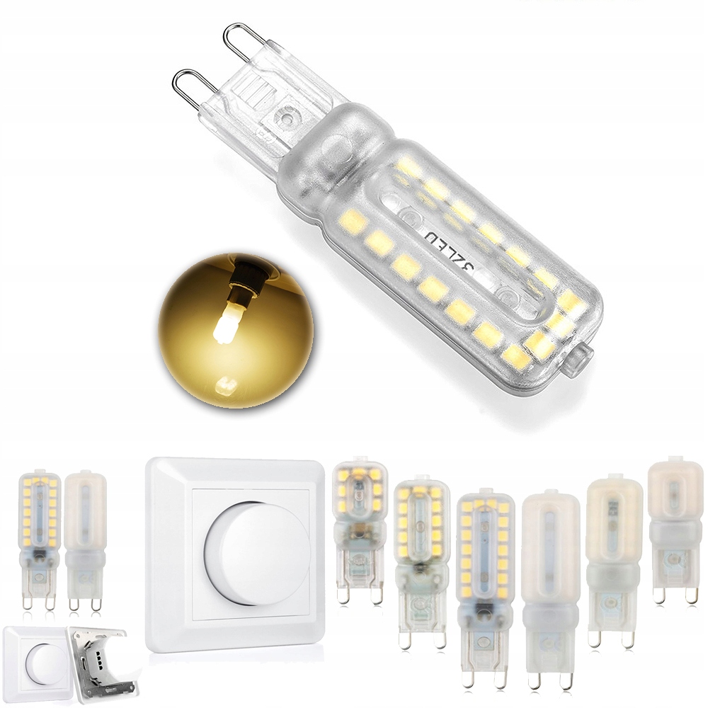Żarówka LED G9 7W=60W SMD 230V CIEPŁY BIAŁY - 10722739347 - oficjalne ...