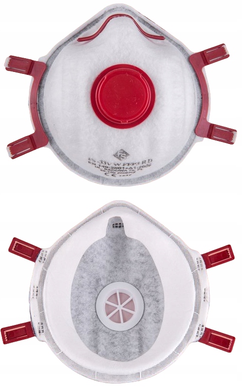 Maska Węglowa FFP3 FS-33V RD Półmaska Wielorazowa - 12766606584 ...