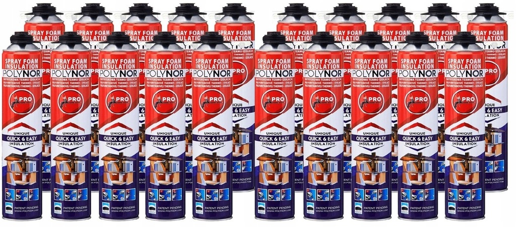 POLYNOR izolacje natryskowe piana pur pianka pur - 13079117259 - oficjalne archiwum Allegro