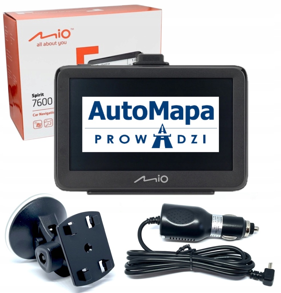NAWIGACJA GPS MIO SPIRIT 7600 z AUTOMAPA POLSKI - 12305441816 ...