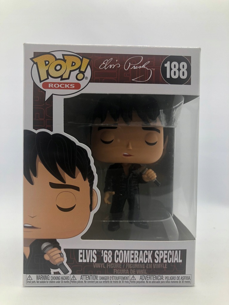 Funko POP Elvis Presley 188 Comeback Special #1 - 12810668535 ...