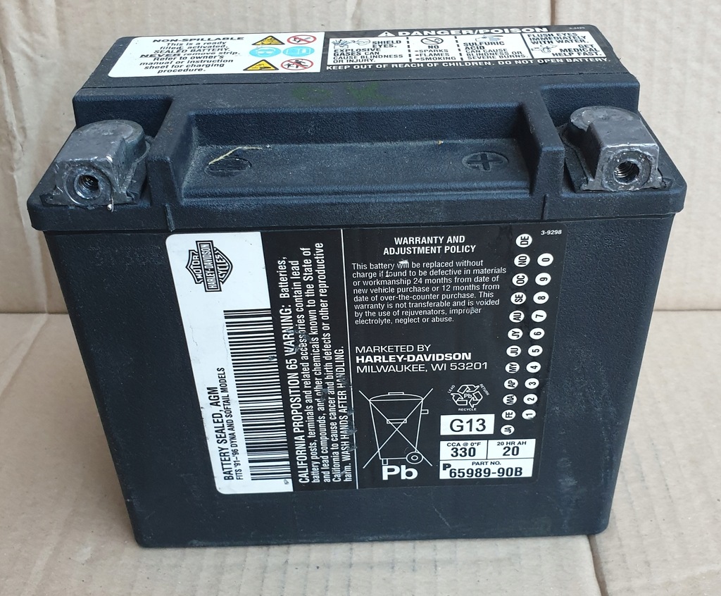 HARLEY DAVIDSON AGM AKUMULATOR 65989-90B 20Ah - 10671905591 - oficjalne ...