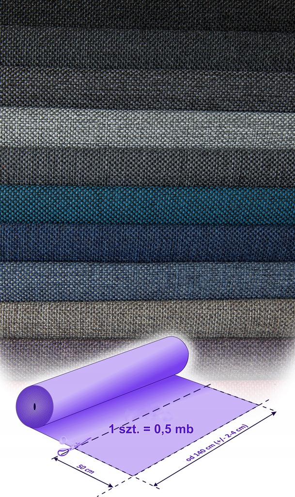 Tkanina HUGO INARI LEN WOREK materiał obiciowy - 8453568509 - oficjalne ...