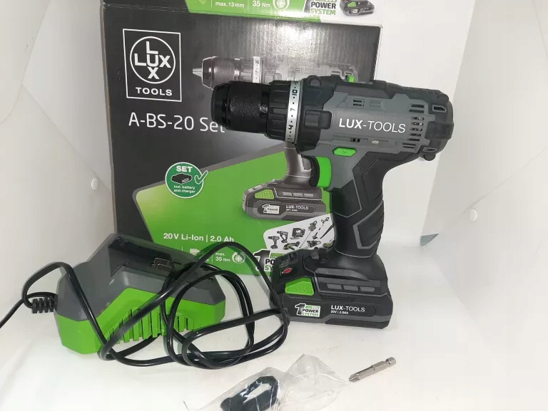 WKRĘTARKA AKUMULATOROWA LUX TOOLS A-BS-20 SET!!! - 12574772677 ...