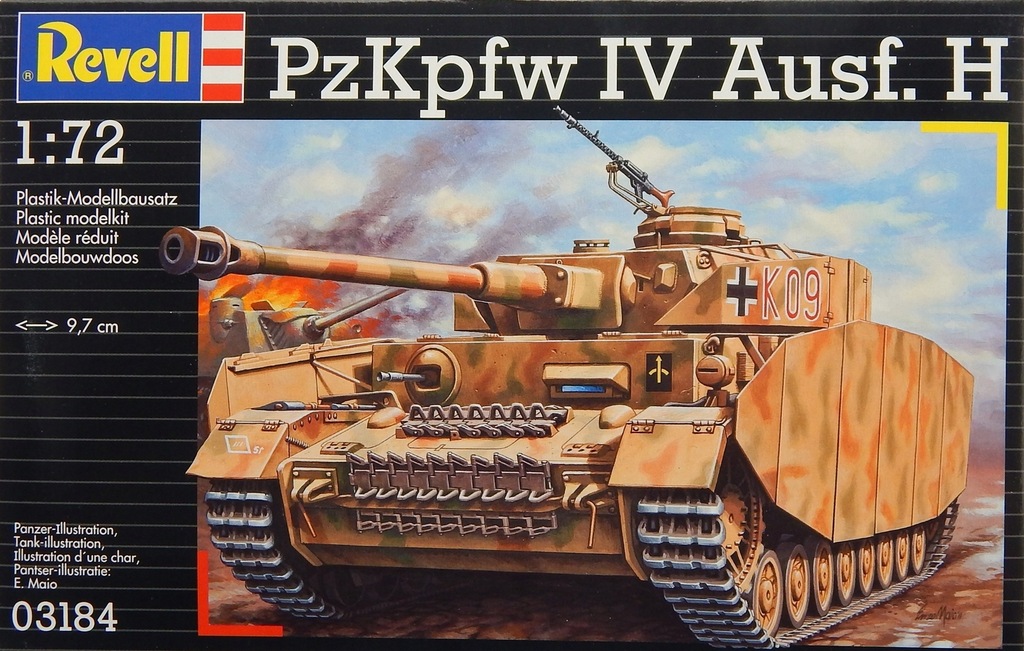 A6694 Model do sklejania czołg PzKpfw IV Ausf. H - 8235882332 ...