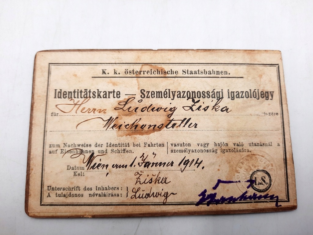 Bielitz Biala - Bielsko - ZWROTNICZY - Karta KOLEJ - 13521280534 ...