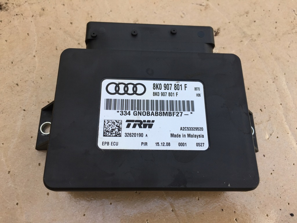 AUDI A4 B8 A5 8T MODUŁ HAMULCA RĘCZNEGO 8K0907801F - 12451599183 - oficjalne archiwum Allegro