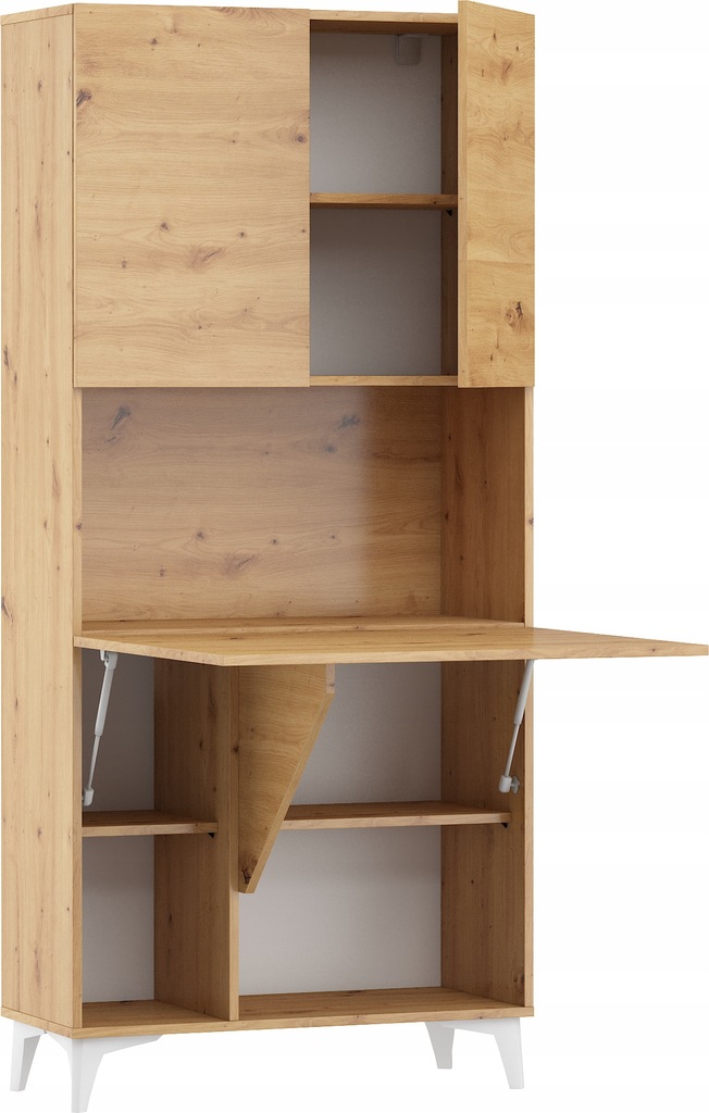 Biurko Rozkładane Regał i Szafka 175 cm Artisan - 12804731190 ...