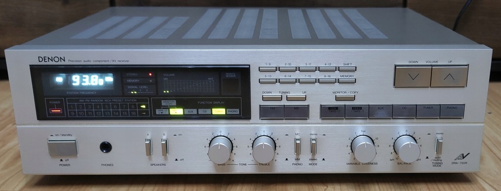 DENON DRA-75VR AMPLITUNER STEREO Z LAT 80 UNIKAT! - 13823122673 - oficjalne archiwum Allegro