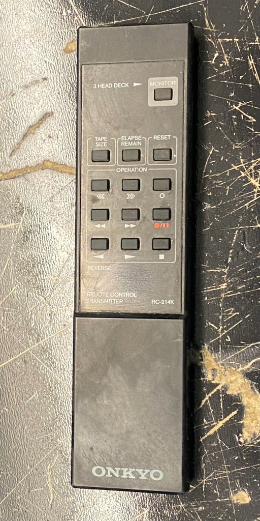 Onkyo RC-214K, Oryginalny Pilot, magnetofon, deck - 13385762582 ...
