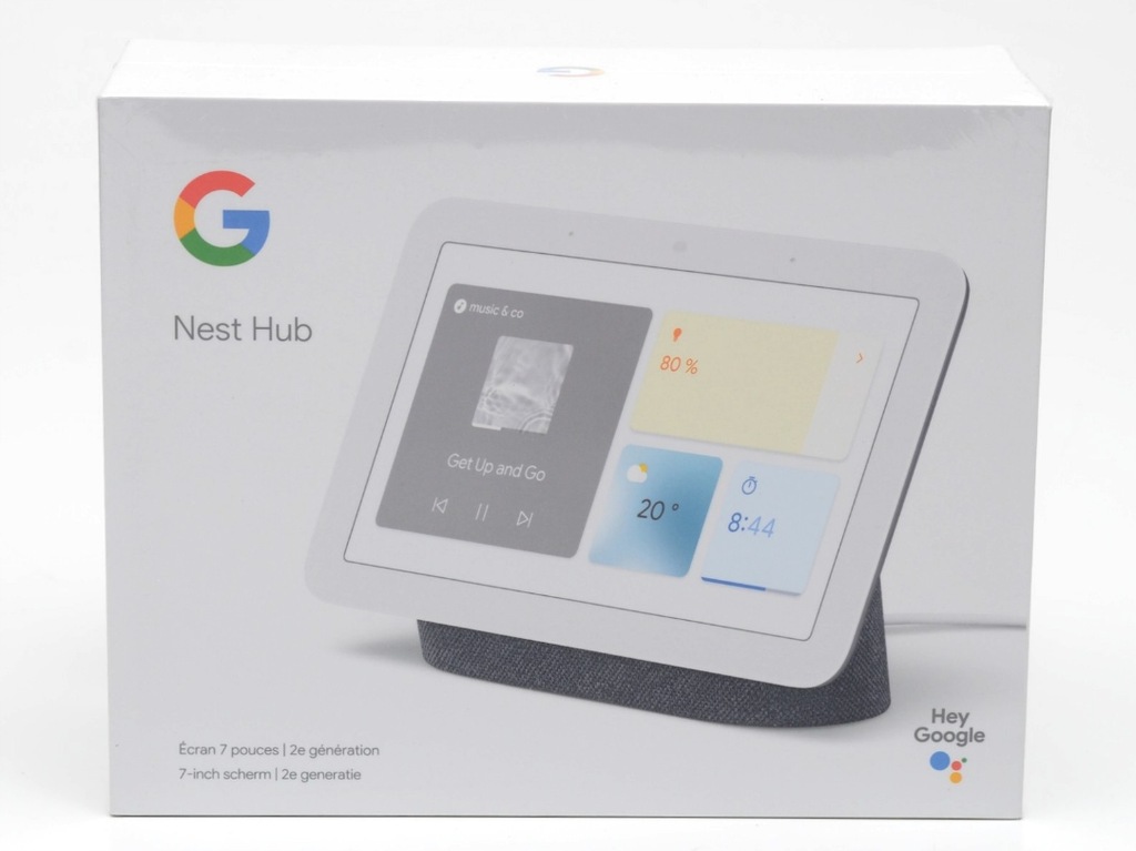 Głośnik przenośny Google Nest Hub 2 gen SMART 24h! - 12745243230 - oficjalne archiwum Allegro
