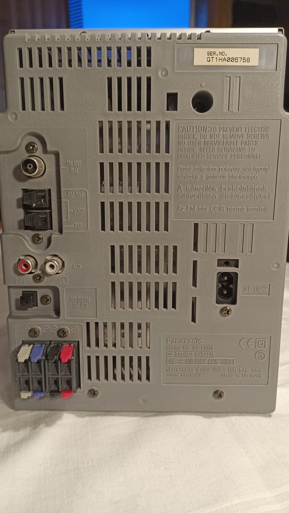 Mini wieża stereo ''PANASONIC SA-PM 25'' - 13650552051 - oficjalne archiwum Allegro