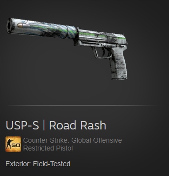 USP-S Road Rash FT 3/5 SKIN CS GO OTARCIE - 12808650572 - oficjalne ...
