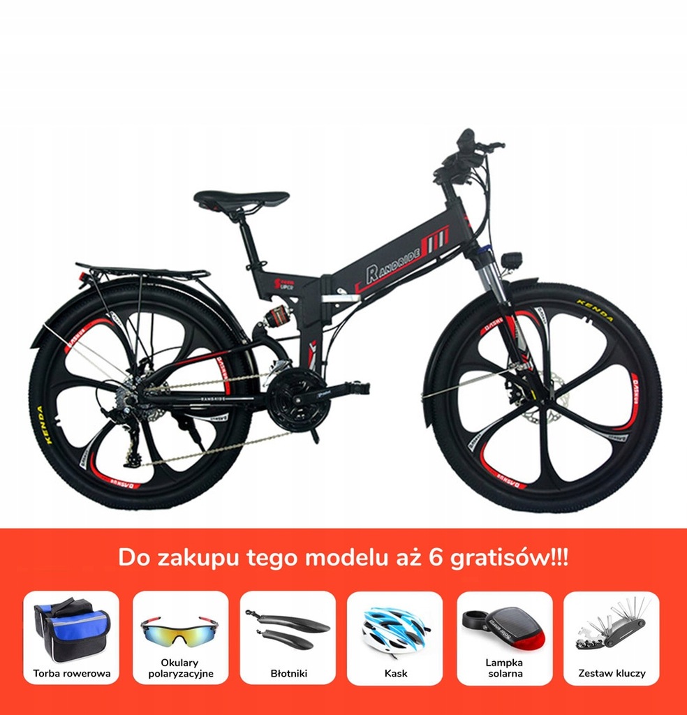 Rower elektryczny 500W, 15Ah, zasięg 120 km HIT! - 12520482020 ...