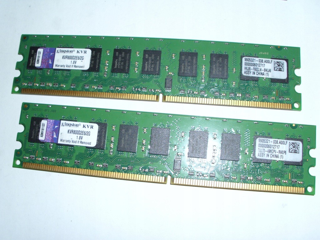 Pamęć RAM DDR2 2GB 800MHz Kingston KVR-800D2E6/2G - 11376877980 ...