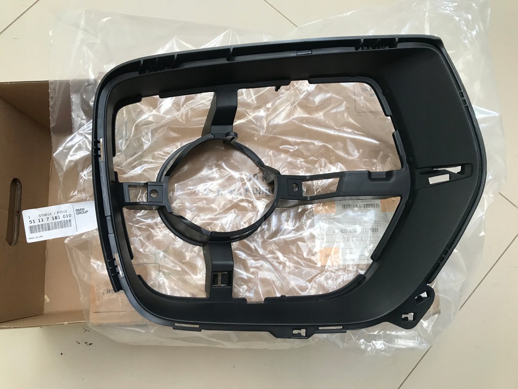 BMW E71 X6 RAMKA HALOGENU PRAWA NOWA 7181010 - 10417595258 - oficjalne ...