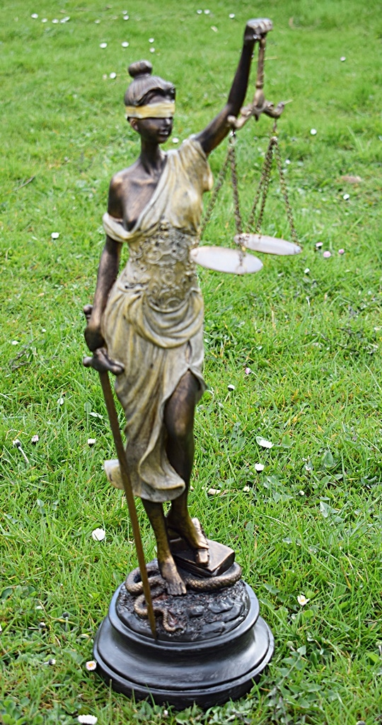 TEMIDA rzeźba FIGURA Bogini sprawiedliwości SĄD KL - 12074224986 ...