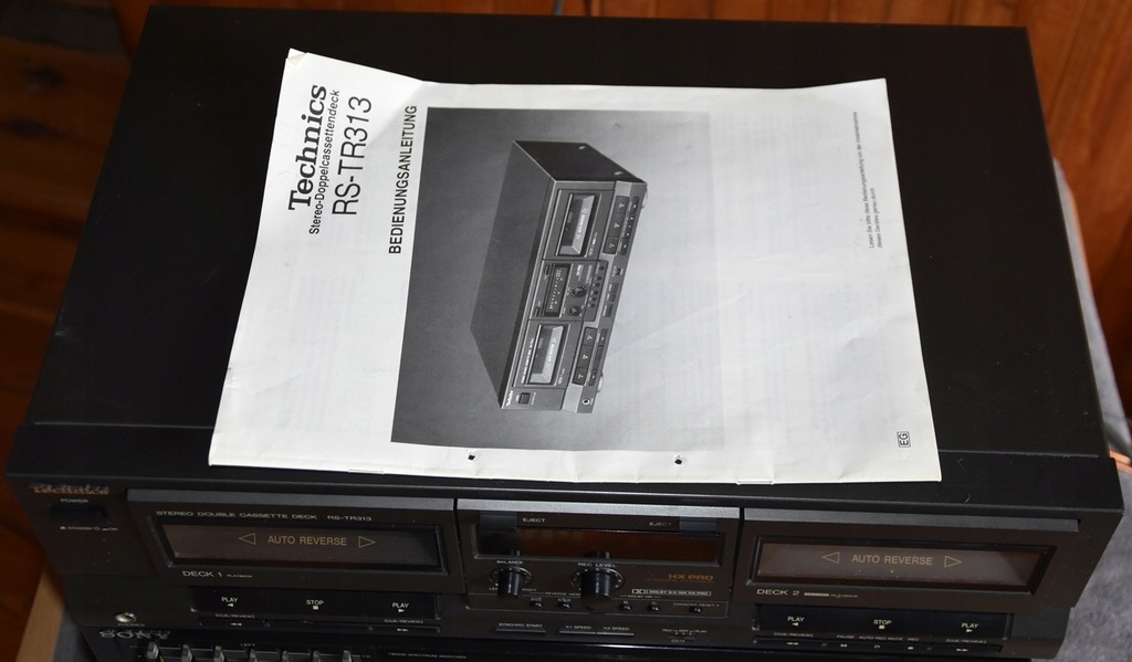 Technics RS-TR313 Magnetofon kasetowy + instrukcja - 13449085774 - oficjalne archiwum Allegro