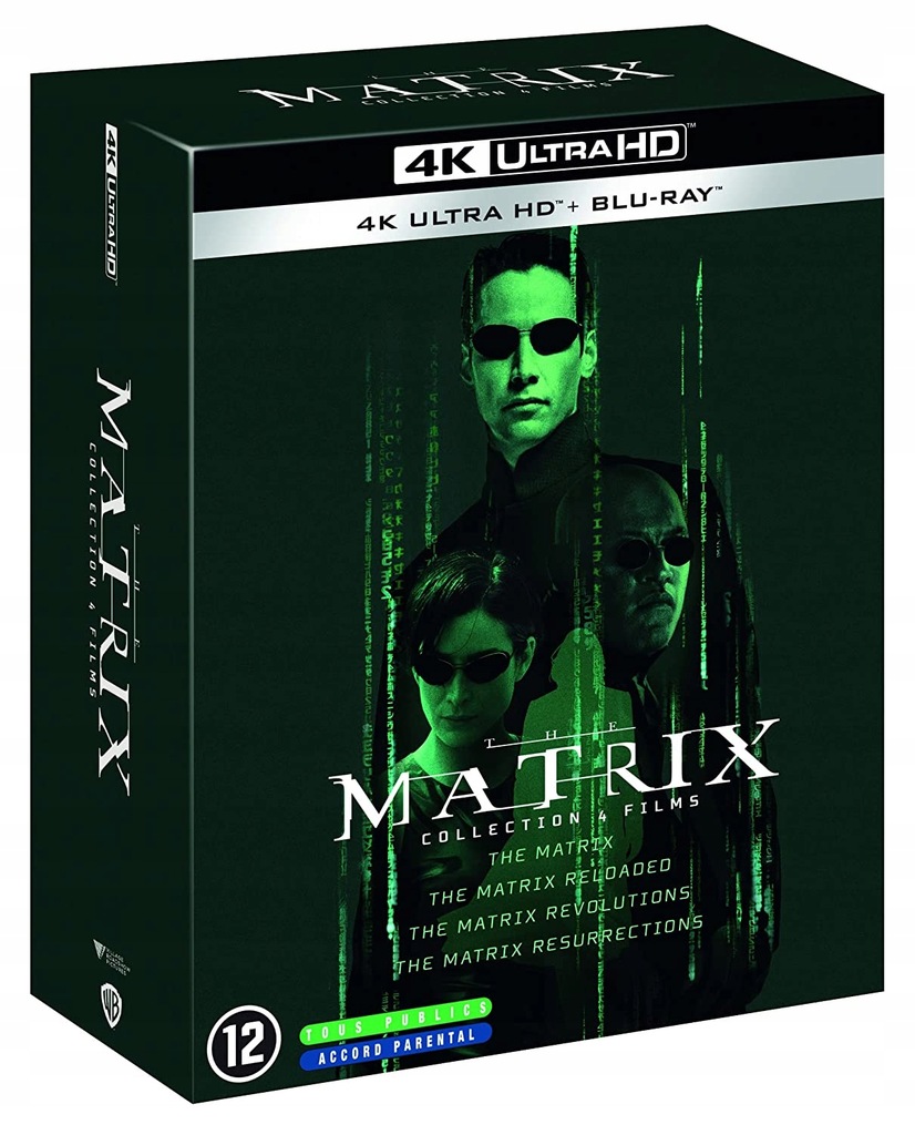 SERIA MATRIX 4K UHD BLU-RAY 4 FILMY EN/DE 11 PŁYT - 13560690851 - oficjalne archiwum Allegro