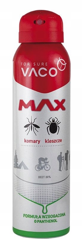 VACO MAX Spray na komary,kleszcze i meszki 100ml - 12158458812 - oficjalne archiwum Allegro