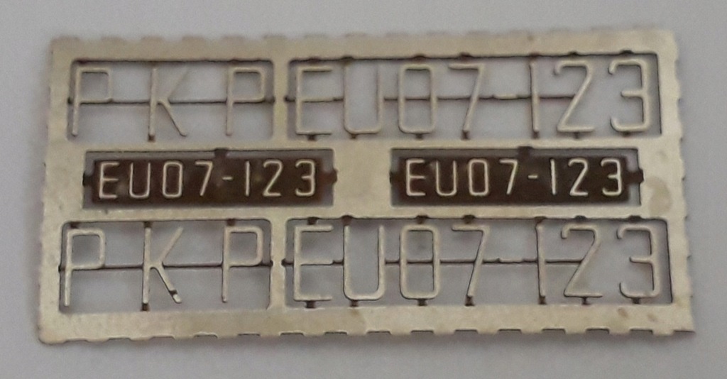 Tabliczki EU07-123 H0 - 11893871019 - oficjalne archiwum Allegro