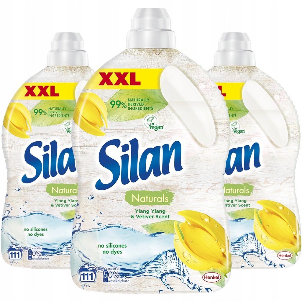 Silan Ylang-Ylang Płyn do płukania 333pr 3x 2,775l - 12638128526 ...