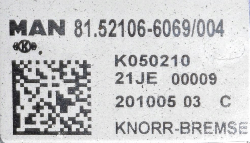 Купить КЛАПАН МОДУЛЯТОРА EBS MAN TGX TGS E6 81521066069: отзывы, фото и ...