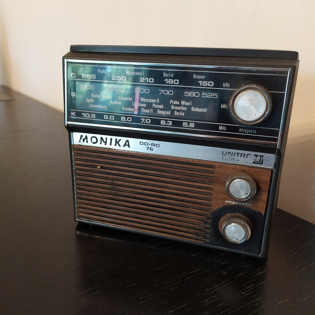 Radio Unitra Eltra Monika MOT 722 PRL - 14662295419 - oficjalne ...