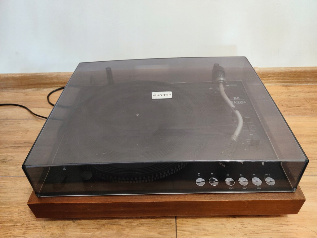 Gramofon Unitra DANIEL G-1100 FS brązowy SPRAWNY - 12890033286 ...