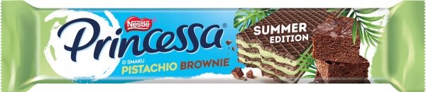 PRINCESSA WAFEL Z KREMEM O SMAKU PISTACHIO BROWNIE - 12547562590 ...