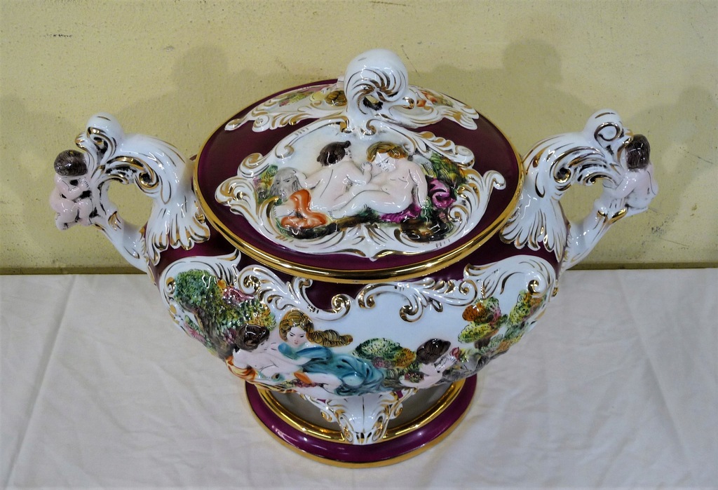 PIĘKNA AMFORA PORCELANOWA WAZA CAPODIMONTE - 9052182458 - oficjalne ... PIĘKNA AMFORA PORCELANOWA WAZA CAPODIMONTE - 9052182458 - oficjalne ...