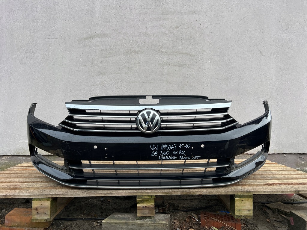 VW PASSAT B8 3G0 15-20 HIGHLINE 6XPDC ZDERZAK PRZÓD - 15120724919 - oficjalne archiwum Allegro