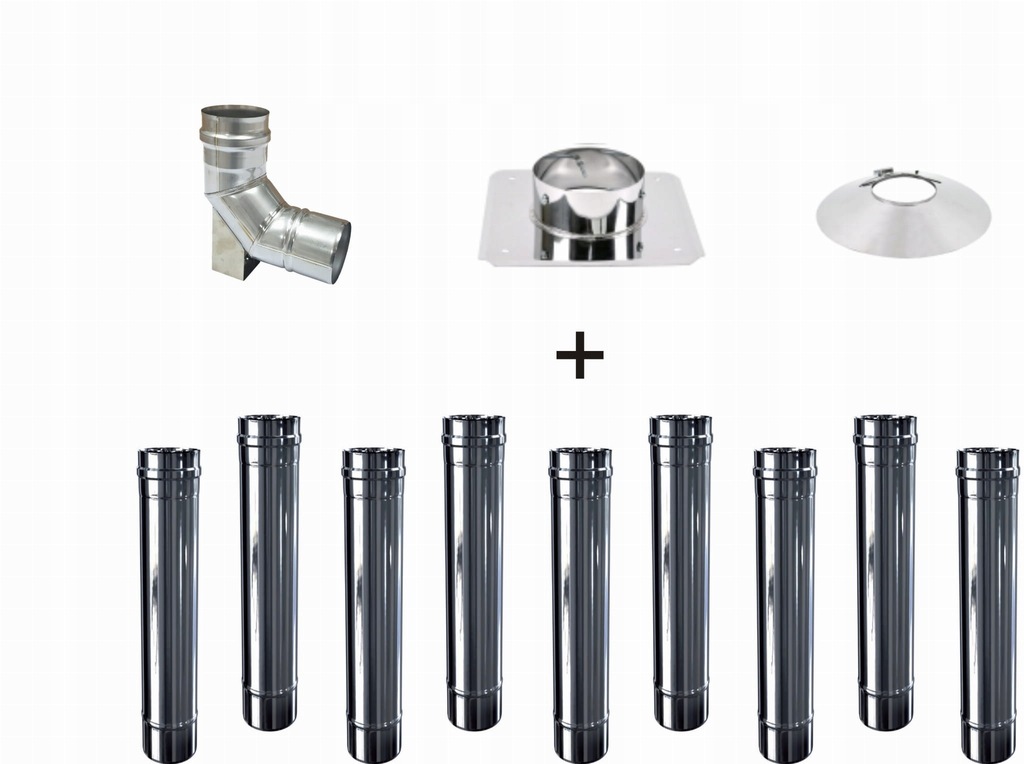 Wkład kominowy do kotła kondensacyjnego fi 80/9rur - 9358289113 - oficjalne archiwum Allegro