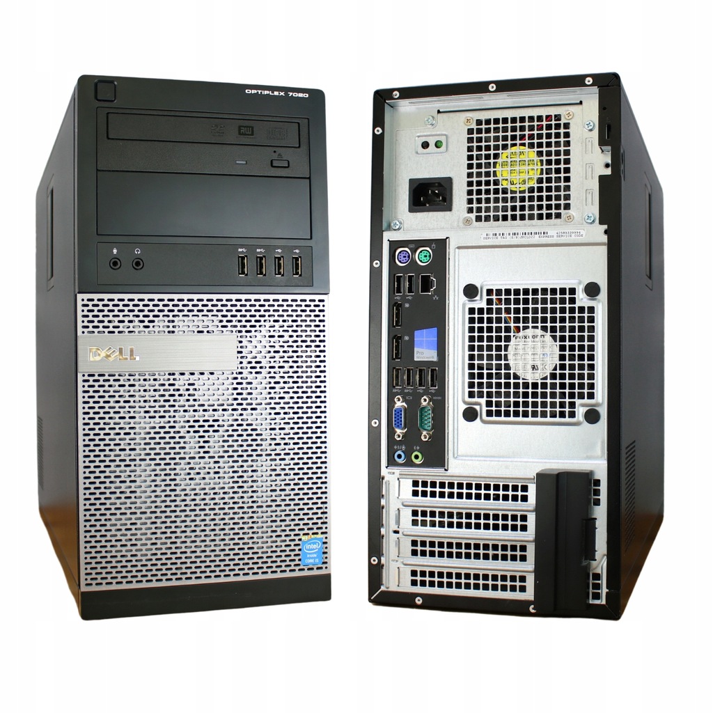KOMPUTER DELL 7020 TOWER I5 4GEN 8GB 256SSD W10 - 12255724619 ...