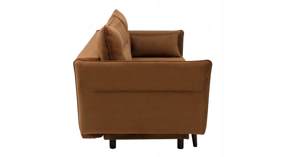 Sofa COSIMO 3R - rozkładana, z pojemnikiem BRĄZ - 12827969854 - oficjalne archiwum Allegro