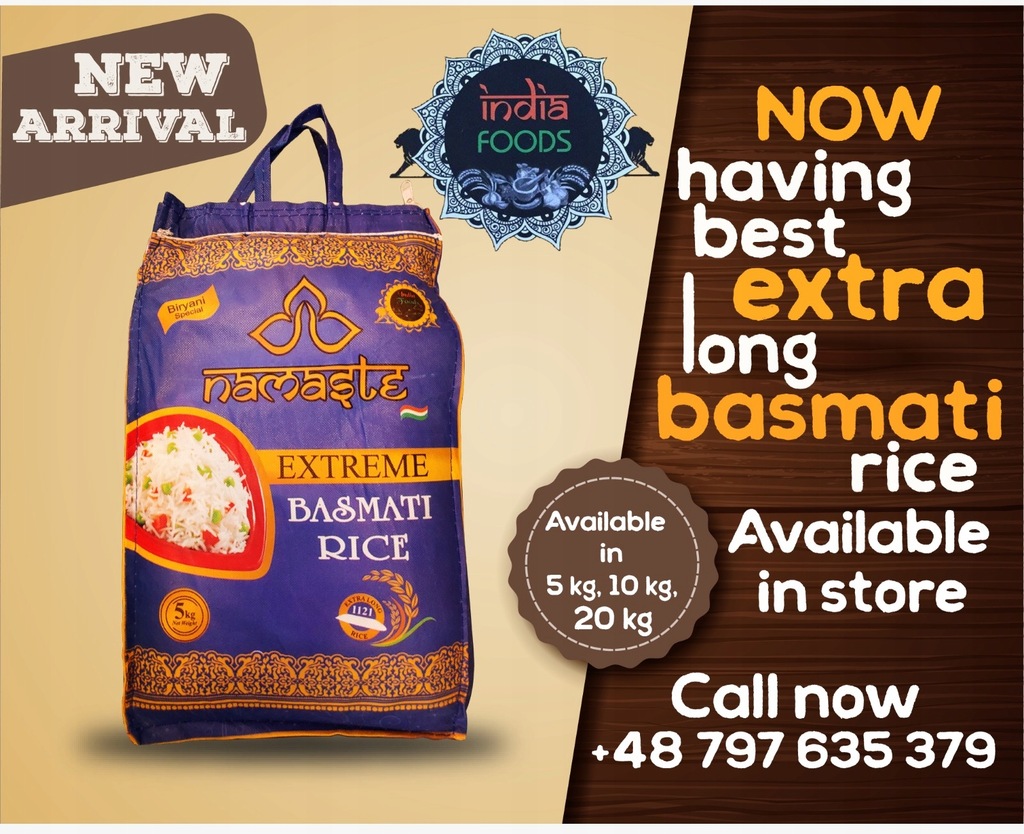 [IF] NAMASTE BASMATI RICE 5KG INDYJSKI RYŻ BASMATI - 10802684619 ...