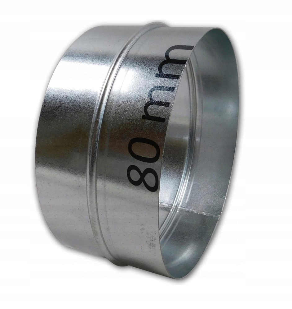 NYPEL Łącznik fi 80 do rur spiro wentylacja ocynk - 8910653472 - oficjalne archiwum Allegro