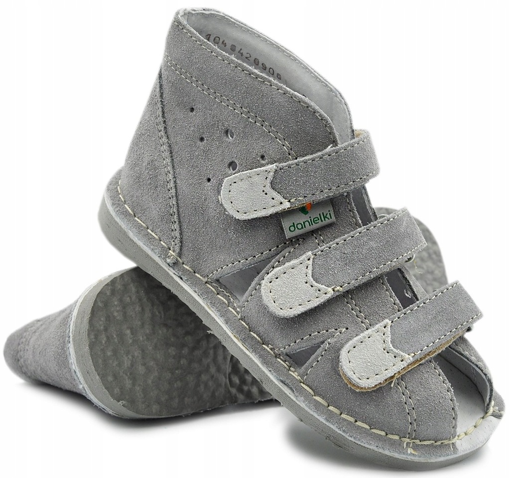 Buty Ortopedyczne Profilaktyczne Danielki Szare 23 - 11617361864 ...