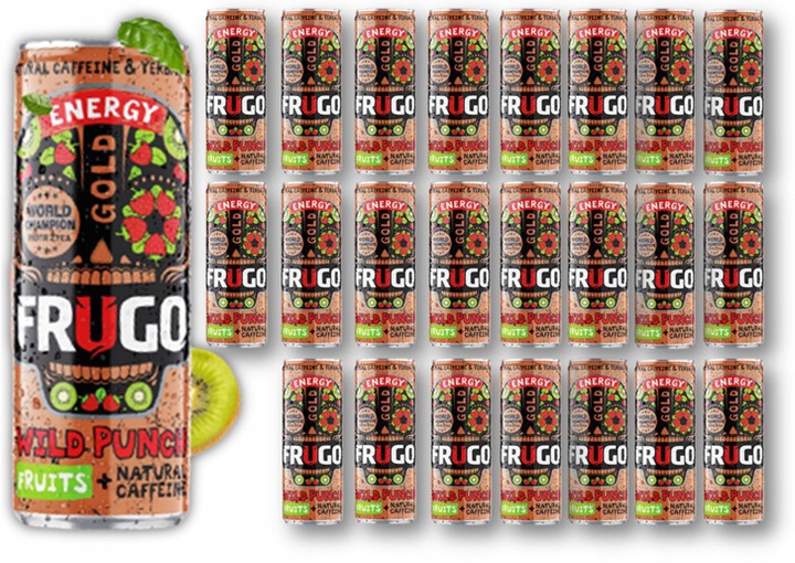 24 x FRUGO Wild Punch GOLD Energy 330ml POZIOMKA - 12604209718 ... 24 x FRUGO Wild Punch GOLD Energy 330ml POZIOMKA - 12604209718 ...