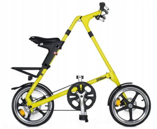 ROWER Składany STRIDA LT 16 Żółty składak FOLDBIKE - 11917046342 - oficjalne archiwum Allegro