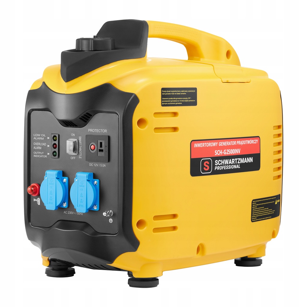 Generator Agregat prądotwórczy inwertorowy SCHWARTZMANN 2,5kW 2500W B.CICHY - 15358135418 ...