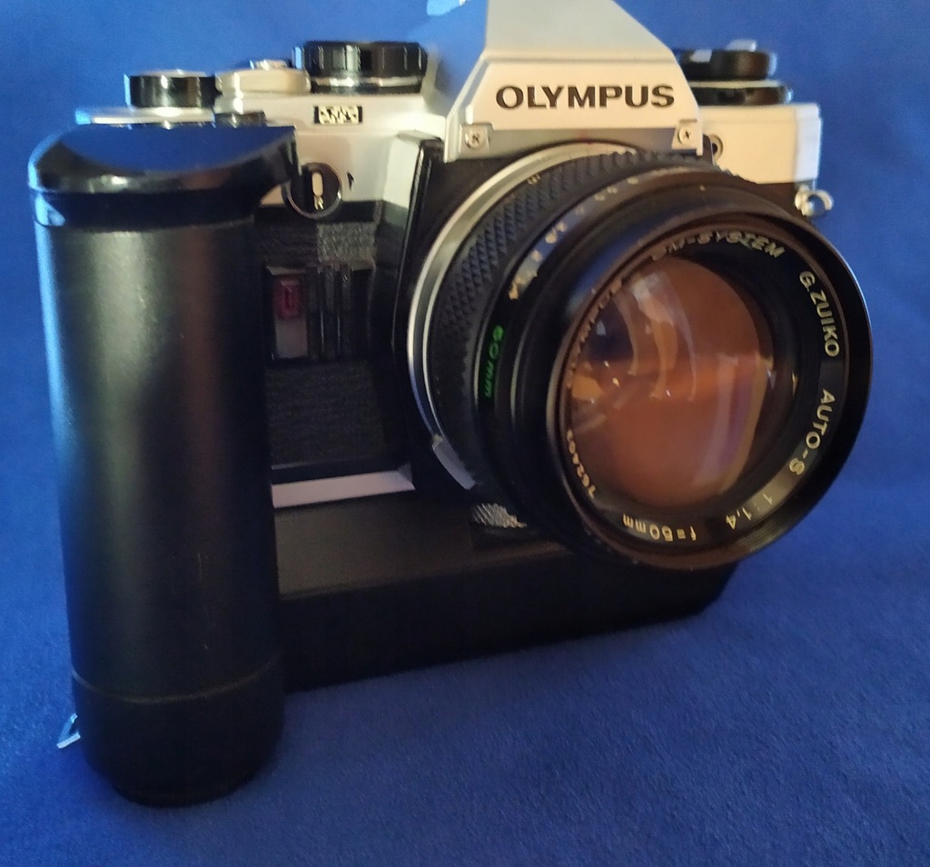 Olympus OM-10 G.ZUIKO 50mm 1:1.4 Winder 2 - 12046348691 - oficjalne archiwum Allegro