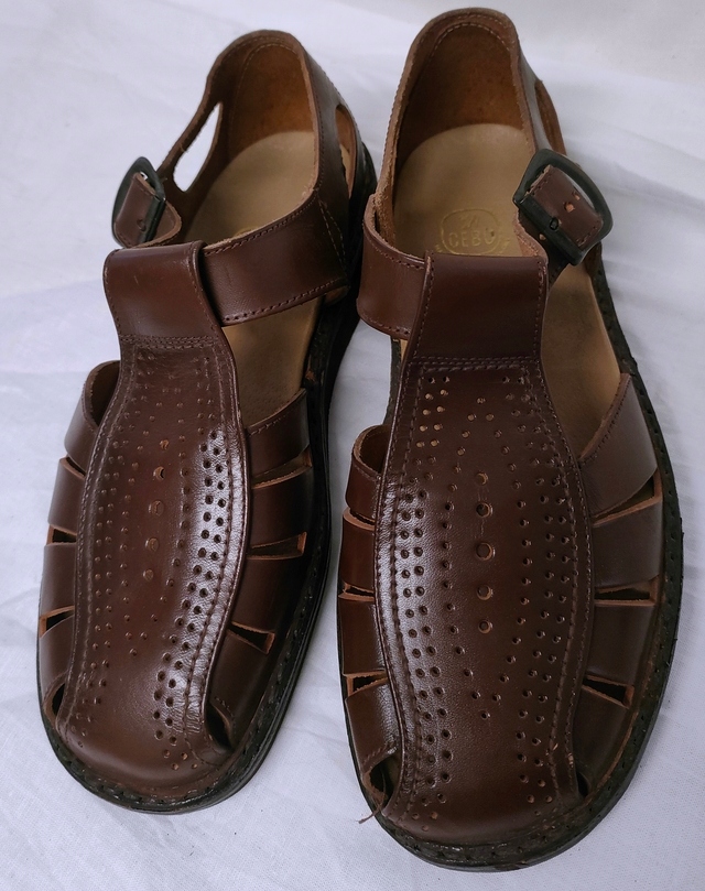 Buty męskie PRL sandały CEBO skórzane - 12682621952 - oficjalne ...