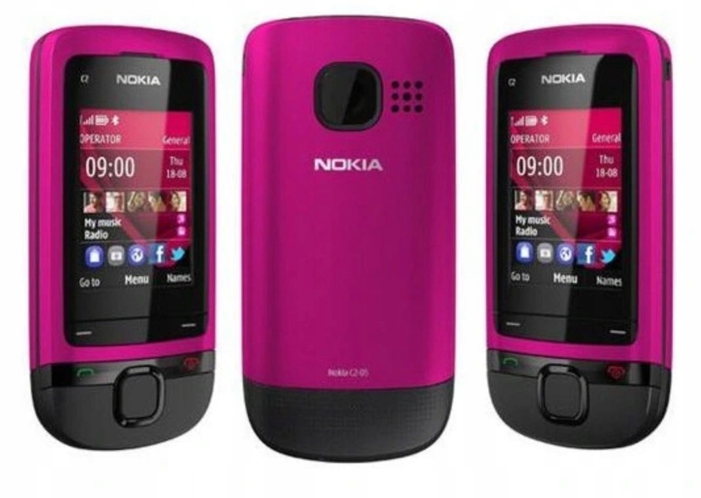 Nokia C2-05 rozsuwany slider dla seniora - 12491486155 - oficjalne ...