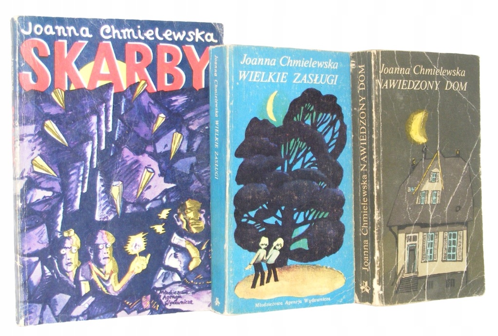 3 x Chmielewska NAWIEDZONY DOM SKARBY WIELKIE BDB - 12537254397 - oficjalne archiwum Allegro