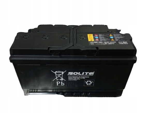 AKUMULATOR AGM90L 90Ah 850A KIA STINGER GT 3.3TGDI - 10039857114 ...