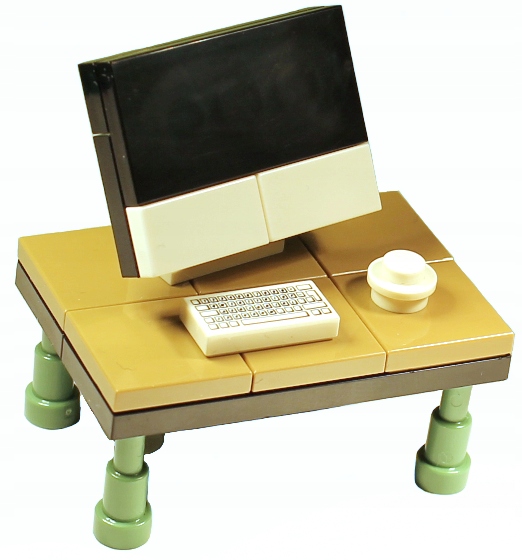 AA31 Lego komputer i biurko NOWE - 10612603647 - oficjalne archiwum Allegro